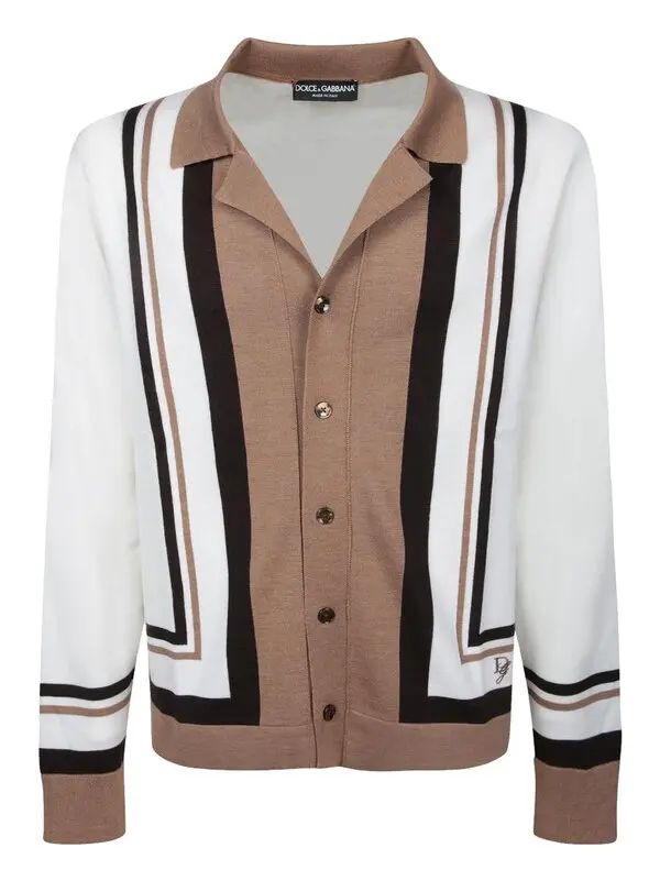 Dolce & Gabbana Logo Embroidery Cardigan - Multicolor