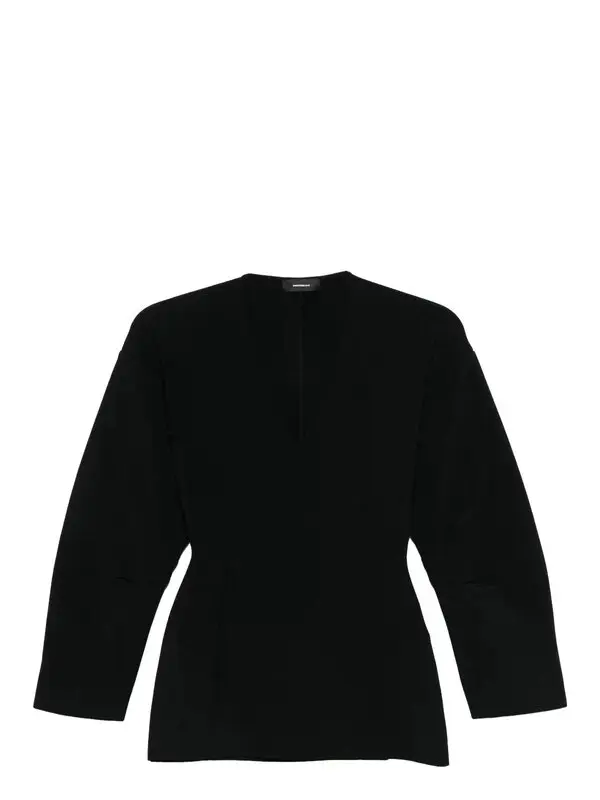 Wardrobe.NYC Ribbed Top - Black