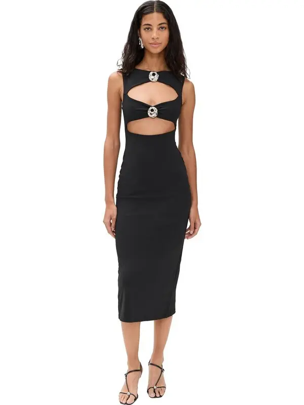 Lioness After Hours Midi Dress - Onyx