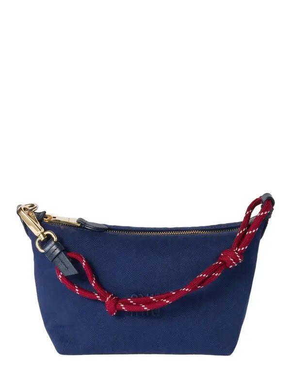 Miu Miu Gabardine Pouch - Indigo/amaranth