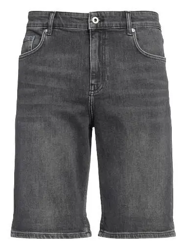 Karl Lagerfeld Faded Denim Shorts - Grey