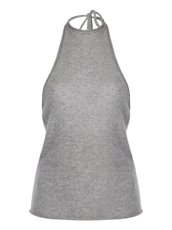 Christopher Esber Knitted Cashmere Tank Top - Grey