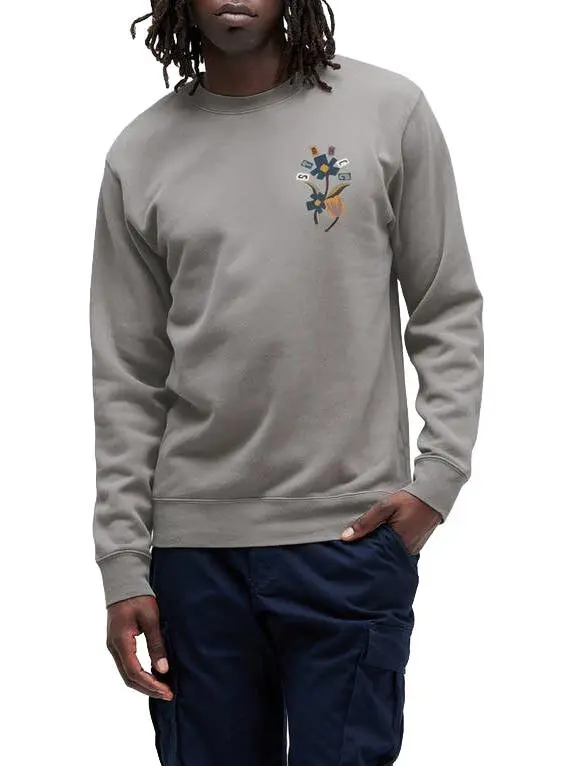 Stance Harvest Floral Graphic Sweatshirt - Cement