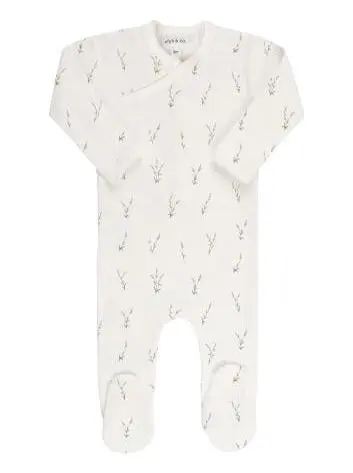 ELY'S & CO. Baby Cotton Ribbed Zipper Footie - Lilac
