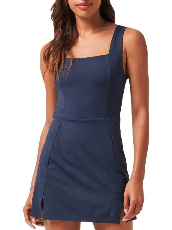 Travis Mathew Move Tank Minidress - Heather Navy Blazer