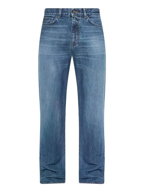 Versace Logo-patch Jeans - Blue