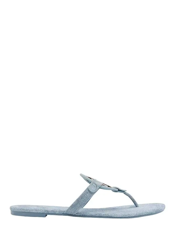 Tory Burch Miller Denim Sandals - Blue Cloud