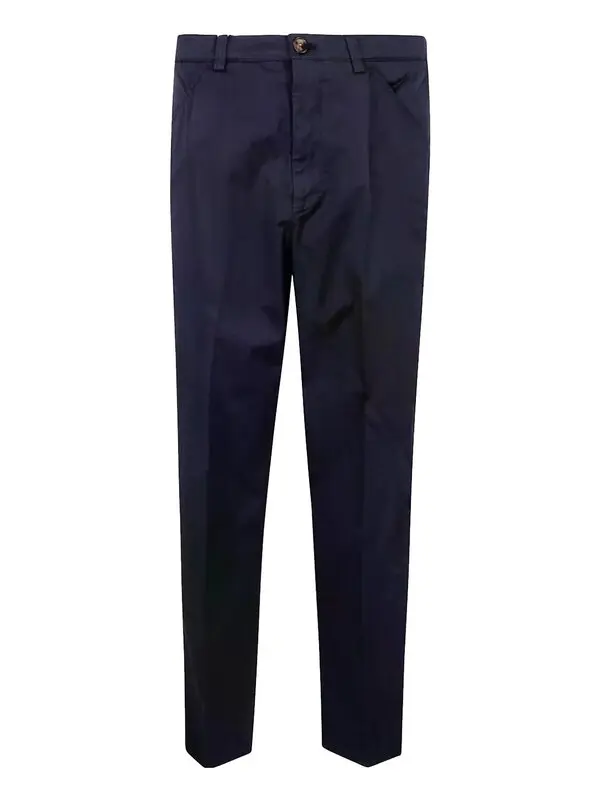 Brunello Cucinelli Pressed-crease Trousers - Blue