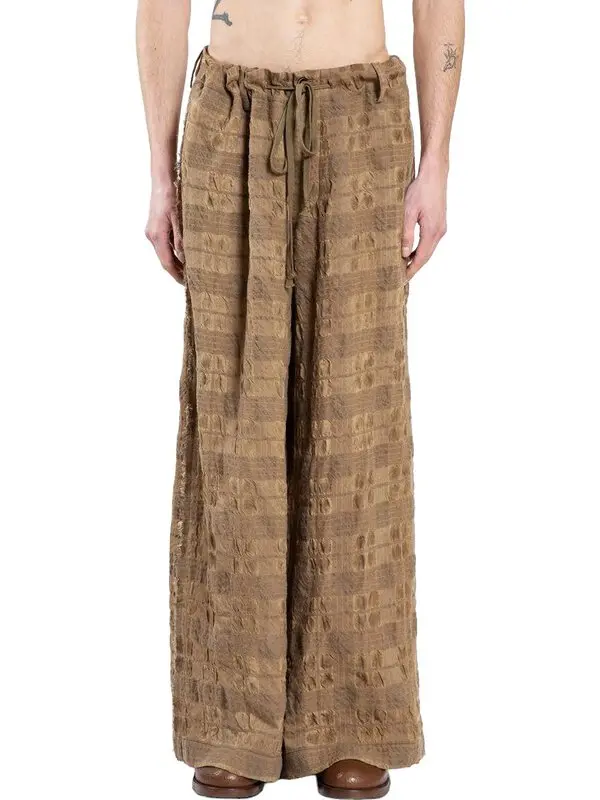 UMA WANG Pilly Pants - Yellow
