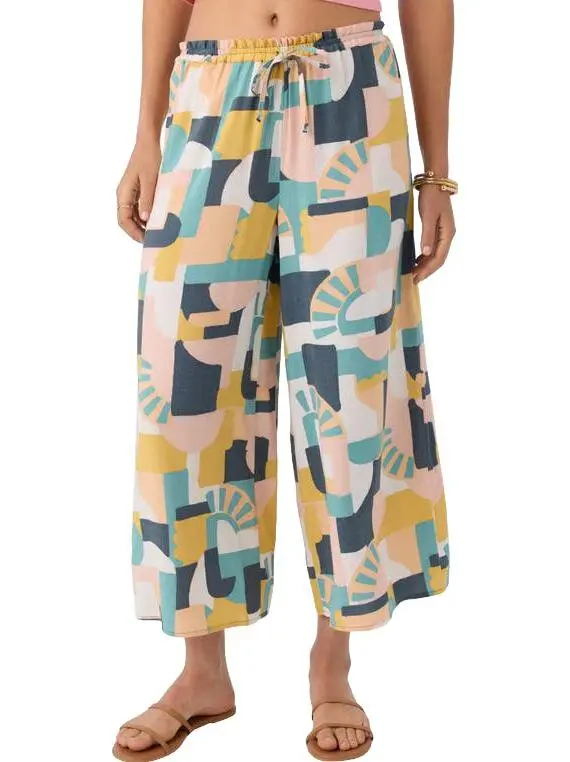 O'Neill Murrie Crop Drawstring Pants - Multi Colored