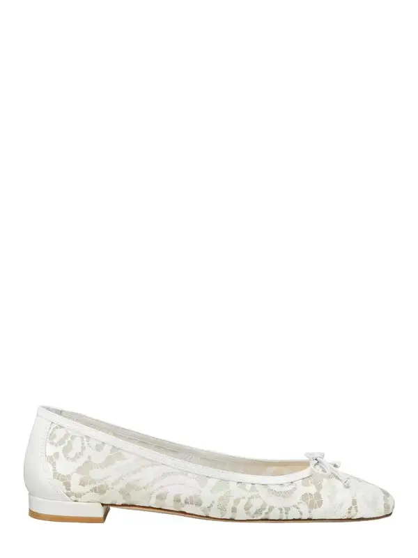 STUART WEITZMAN Arabella Ballet Flats - White
