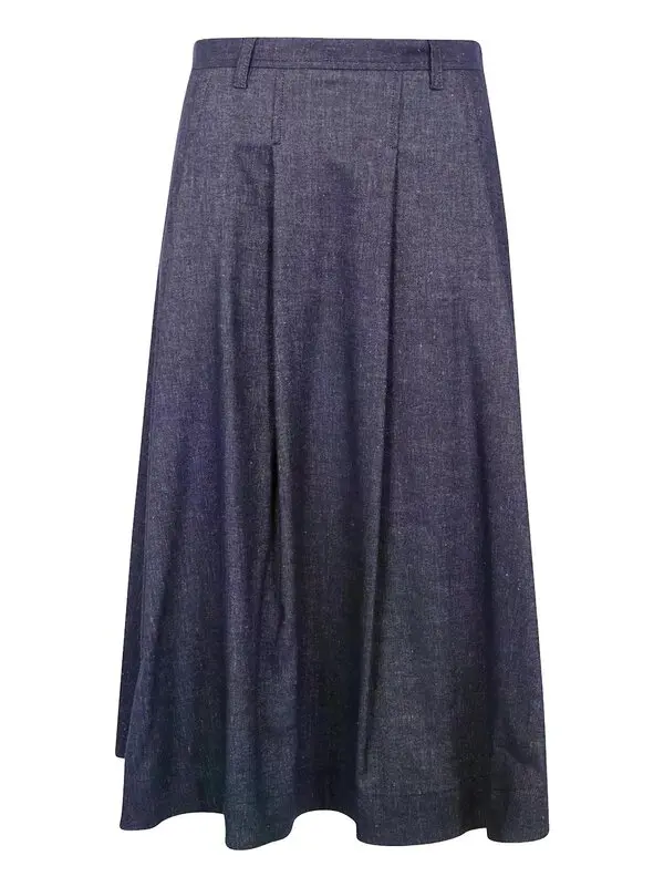 Seventy Denim A-line Skirt - Blue