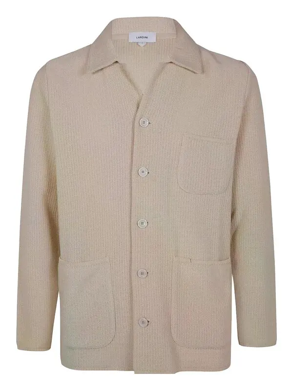 LARDINI Knitted Jacket - Neutrals