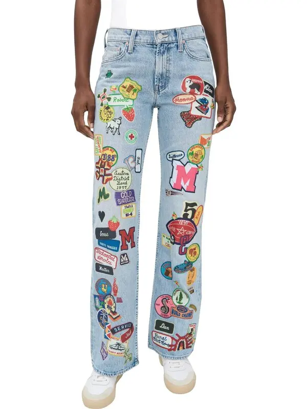 MOTHER The Bookie Sneak Straight Leg Jeans - Scout It Out