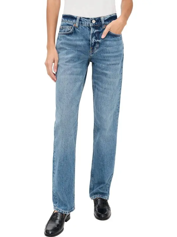 REFORMATION Greer Mid-rise Straight Jeans - Chad