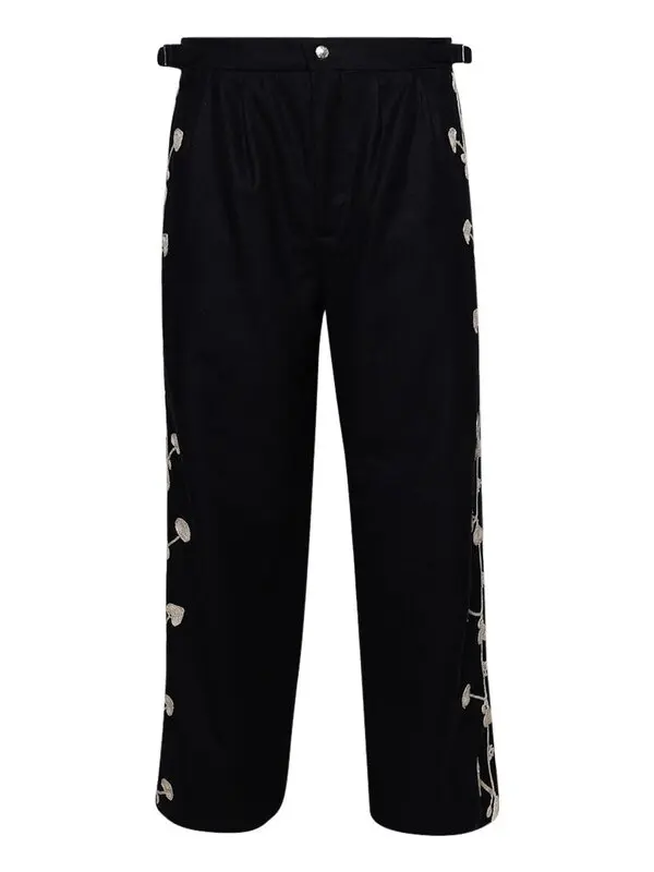 BODE Snowdrop Appliqué Trousers - Navy