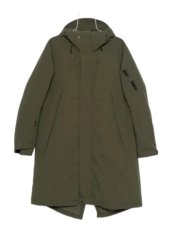 JG1 Drawstring Hem Slouch Hood Outerwear - Green