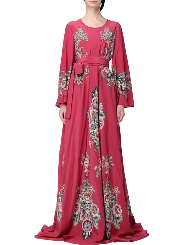 Etro Printed Maxi Dress - Red