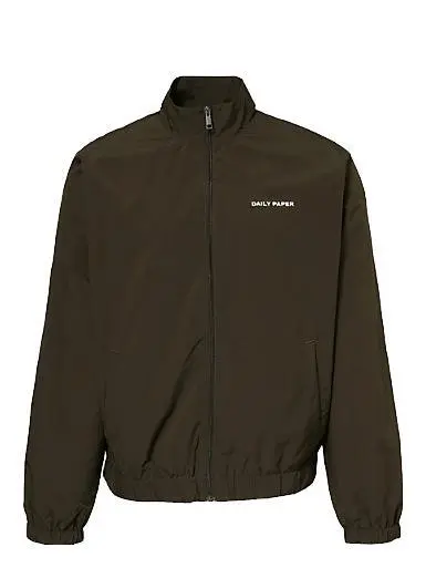 DAILY PAPER Eward Crinkle Shell Tracksuit Jacket - Rosin Green
