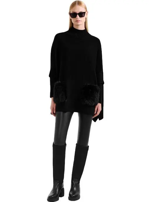Rudsak Swoon Knitted Poncho - Black