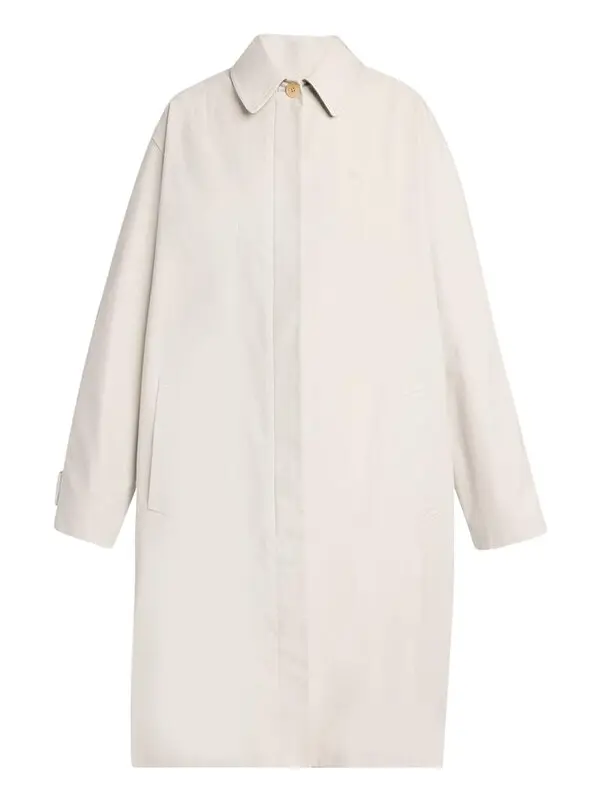 THE ROW Pluma Cotton-cashmere Single-breasted Coat - Snow