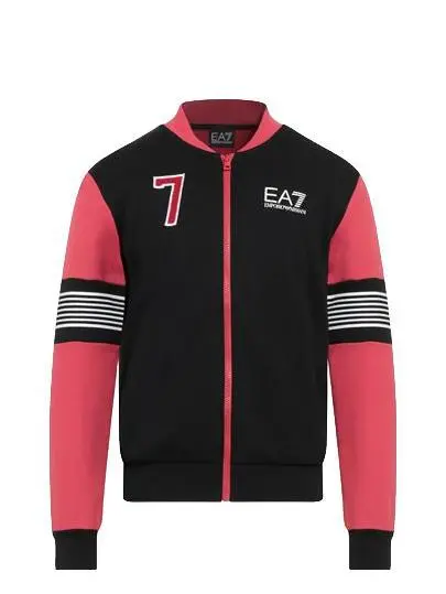 Emporio Armani Cotton-blend Fleece Sweatshirt - Black