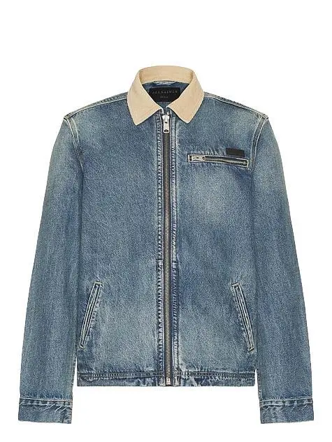 All Saints Rothwell Denim Jacket - Washed Indigo