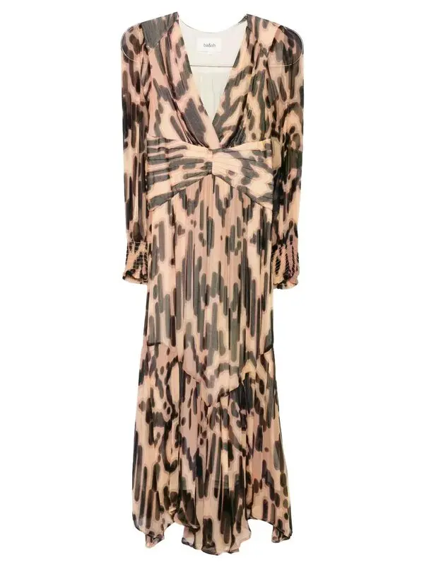 Ba&sh Amor Midi Dress - Brown