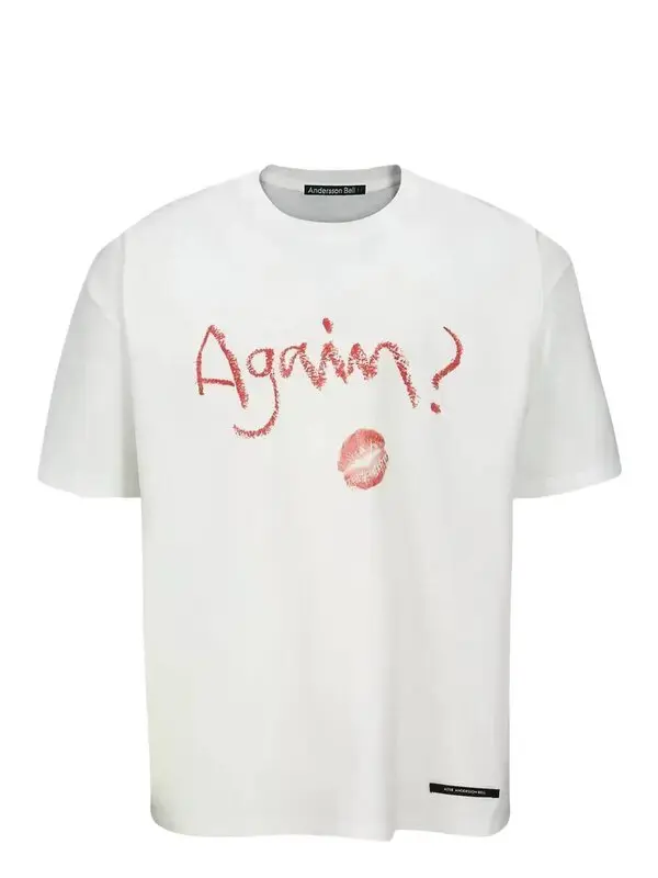 Andersson Bell Lip-print T-shirt - White