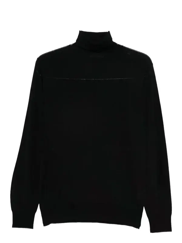 KANGRA Roll-neck Sweater - Black