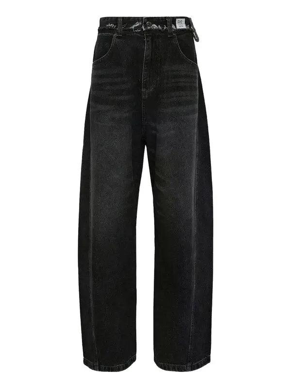 RE CODE Raw-edge Jeans - Black
