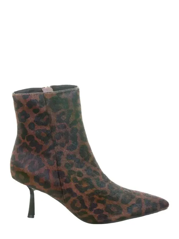BIBI LOU Leopard-print Heeled Boots - Brown