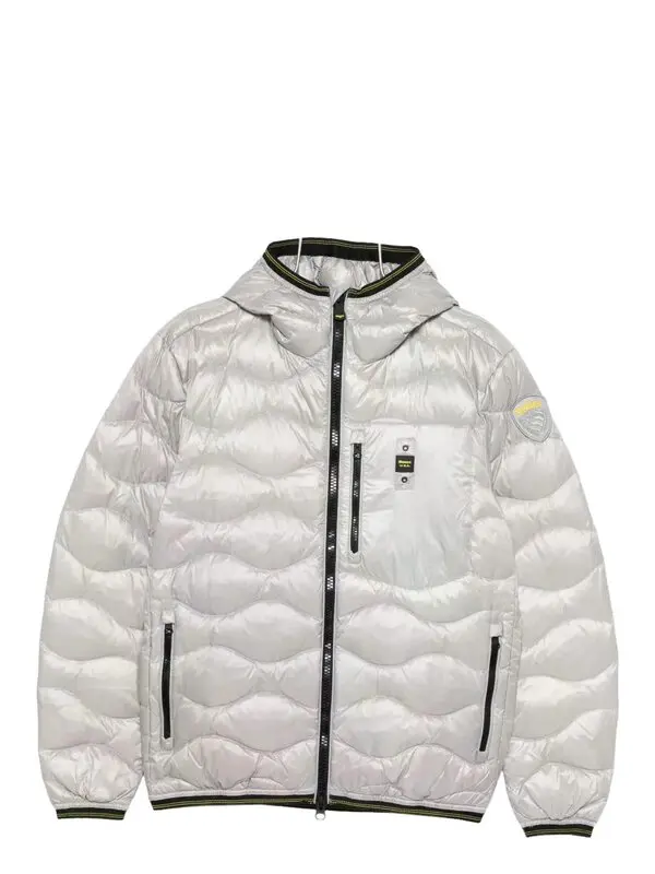 BLAUER. Quilted Hooded Jacket - White