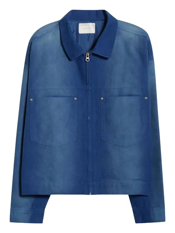 PACSUN Studded Cotton Jacket - Blue