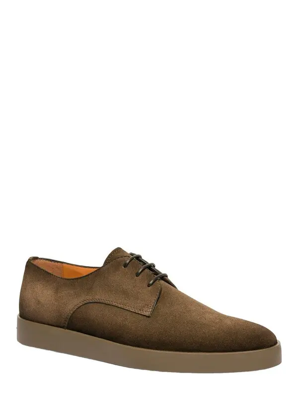 Santoni Dilate Suede Derby Sneakers - Brown