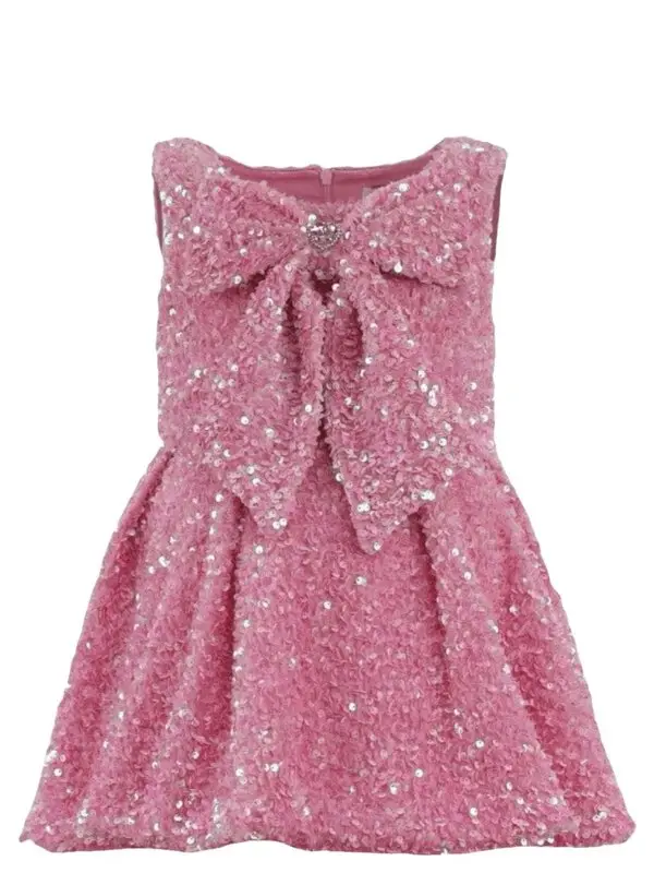 LOLA + THE BOYS Sequin Fit-and-flare Dress - Pink