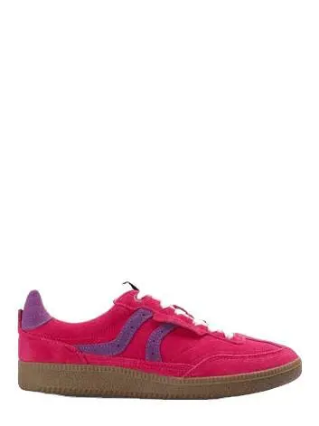 SCALPERS Two-tone Leather Sneakers - Raspberry