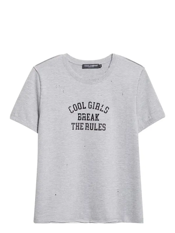 Dolce & Gabbana Graphic Jersey T-shirt - Variante Abbinata