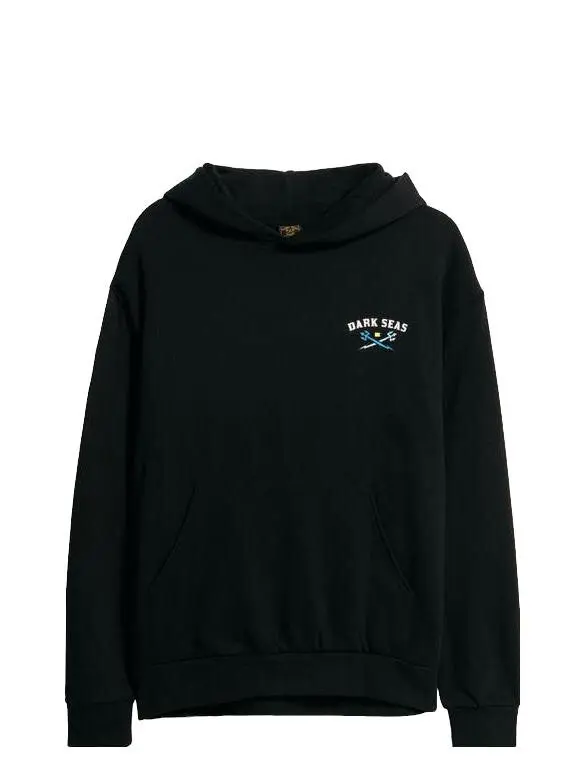 DARK SEAS Sailor's Sun Oversized Hoodie - Black