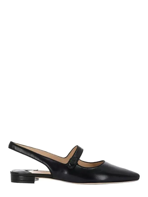 Manolo Blahnik Sling-back Flat Pumps - Black