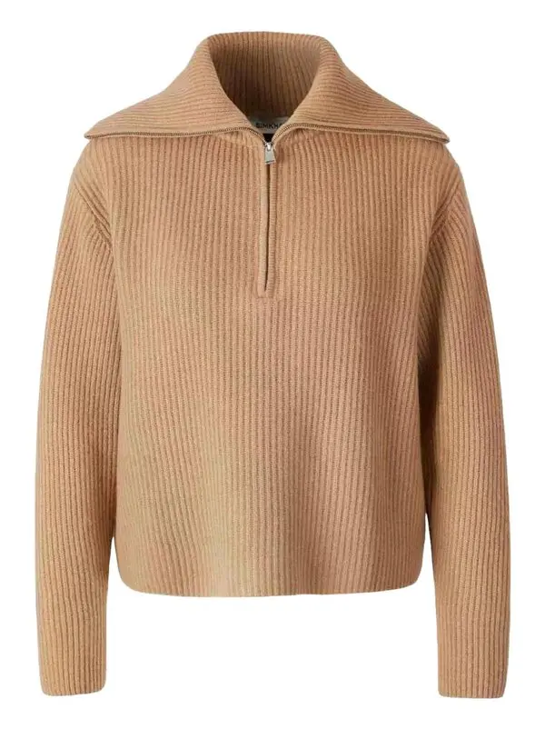 Simkhai Zip-neck Sweater - Brown