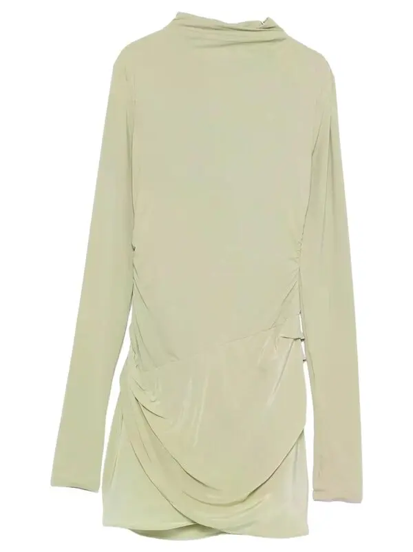 Sir The Label Milesi Front-drape Mini Dress - Green