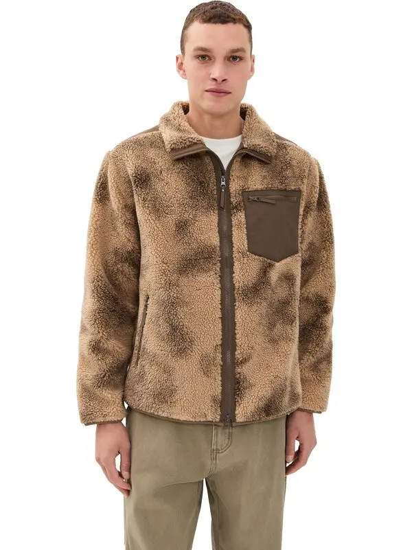 CORRIDOR Oak Fleece Zip Jacket - Natural