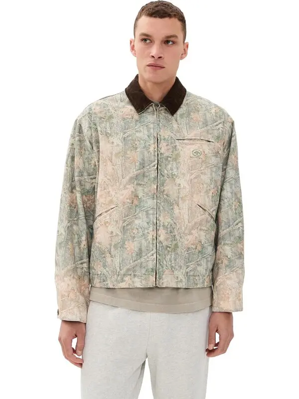 MUSEUM OF PEACE & QUIET Utility Canvas Work Jacket - Camouflage