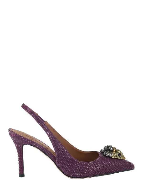 Kurt Geiger Crystal Embellished Belgravia Slingback Heels - Pink