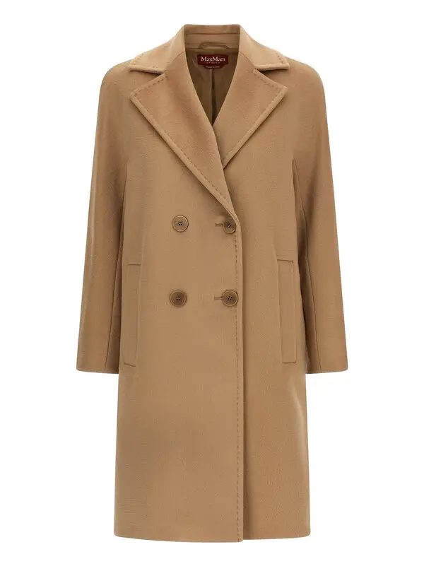 MAX MARA STUDIO Agenda Virgin Wool Coat - Beige