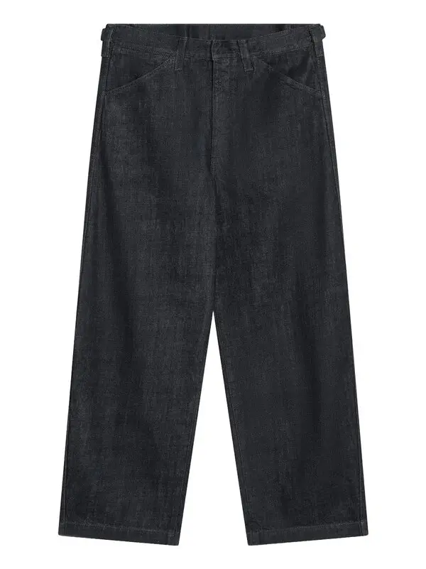 LEMAIRE Wide Leg Denim Jeans - Blue