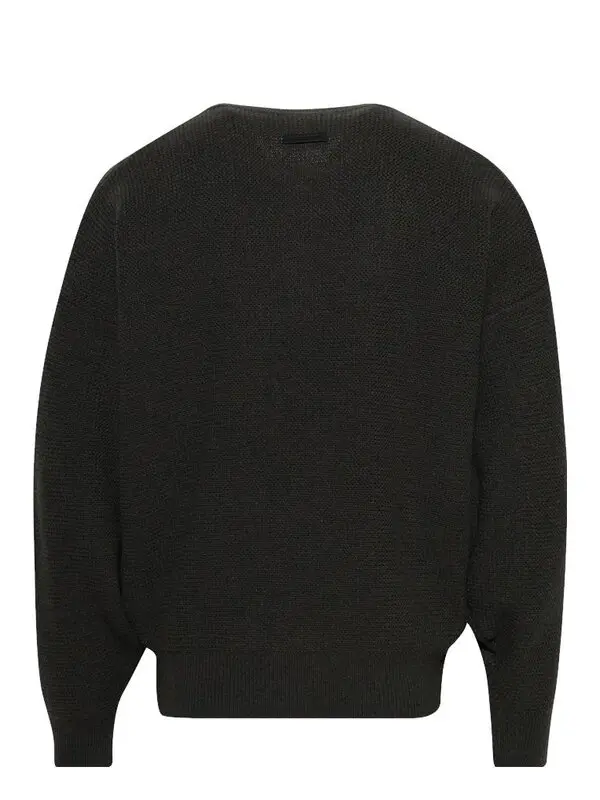 Fear Of God Wool Rib Crewneck Sweater - Black