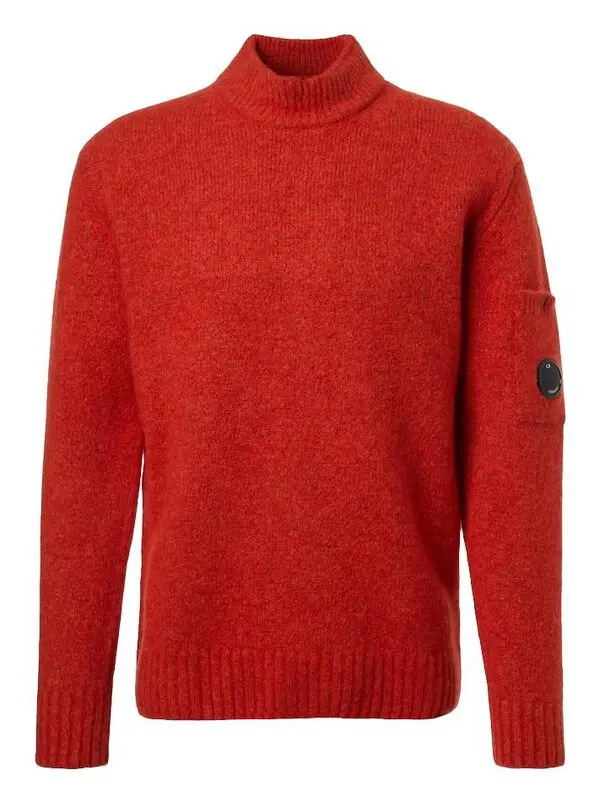 C.P. COMPANY Wool-blend Crewneck Sweater - Orange