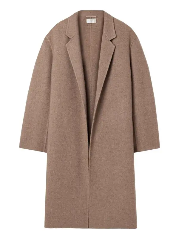 THE ROW Fedra Cashmere And Cotton-blend Coat - Taupe